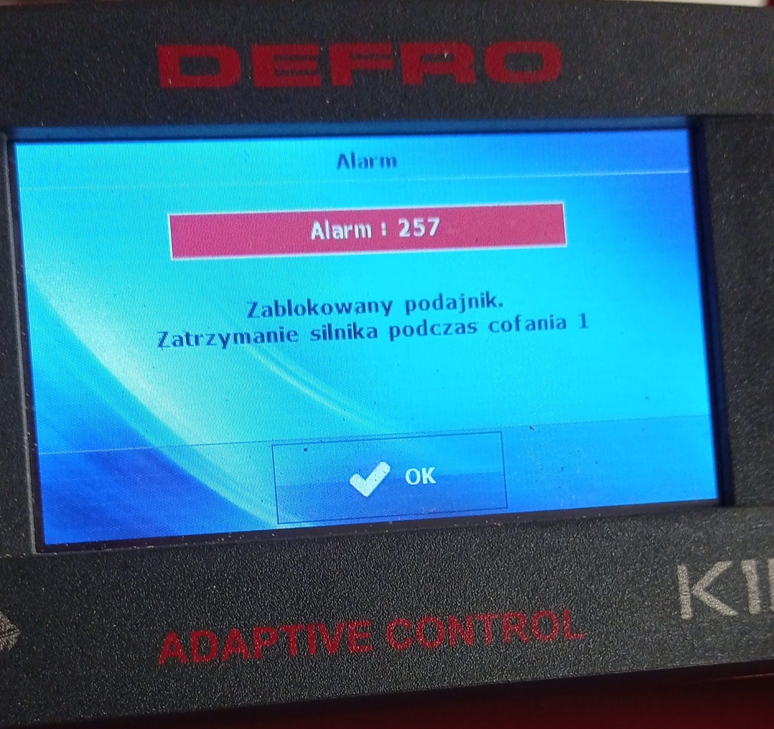 Alarm DEFRO kod błędu. Przewodnik po alarmach i błędach Sterownik K1Pv4 ...